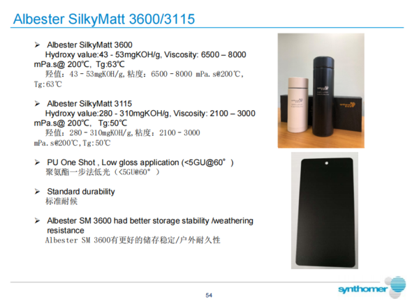 Albester SilkyMatt 3600/3115 - 上海友荣化学有限公司